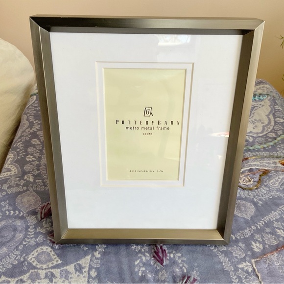 Pottery Barn | Accents | Pottery Barn Silver Metro Metal Frame For 4x6 ...